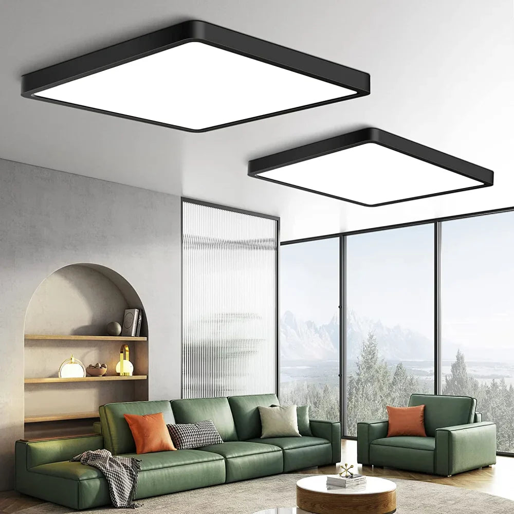 Smart LED Ceiling Lamp - 20-inch Ultra-Thin Lighting Fixture for Livin ...