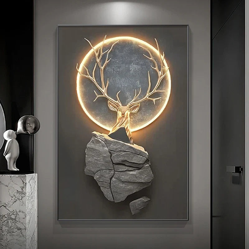 Dlight Decor Reindeer Wall Glow for Luxe Entry Spaces