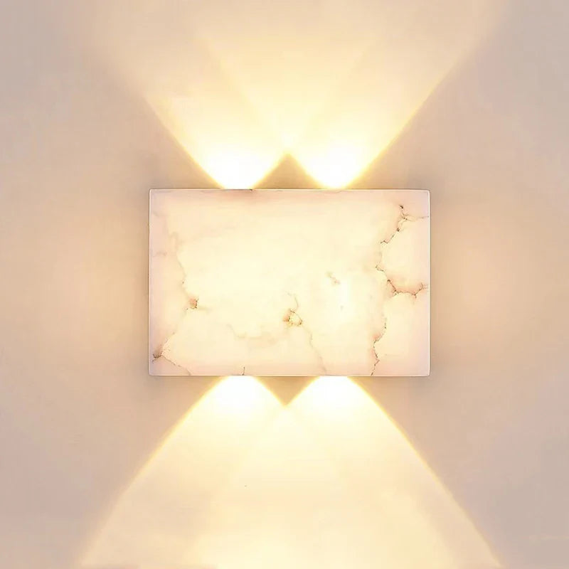All-Copper Marble Wall Lamp - Modern Simplicity for Living Rooms, Dini ...